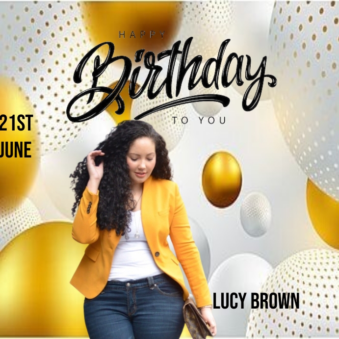 BIRTHDAY Template | PosterMyWall