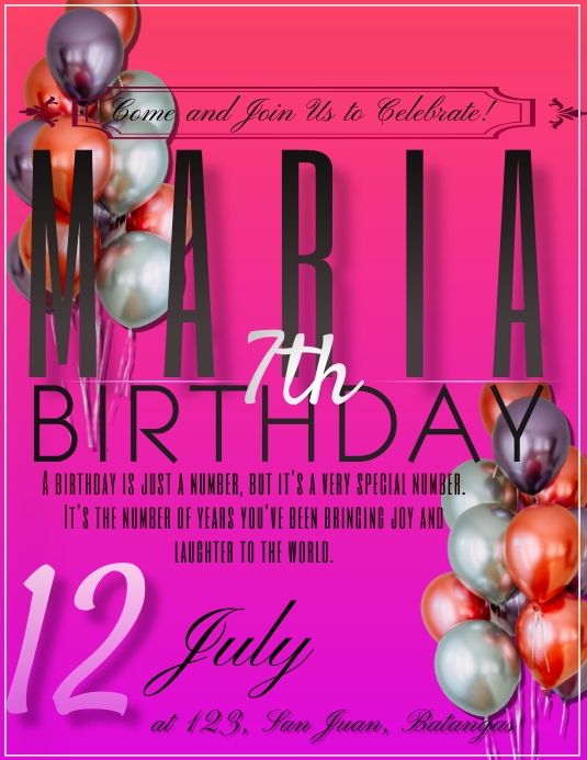 Copy of BIRTHDAY | PosterMyWall