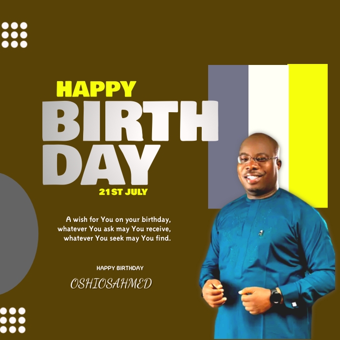 Ulang Tahun Templat | PosterMyWall