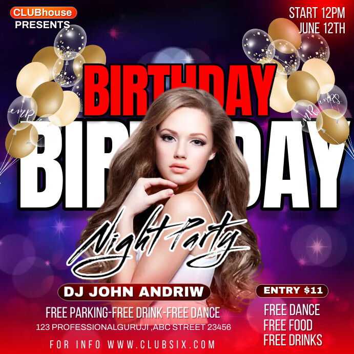 birthday Template | PosterMyWall