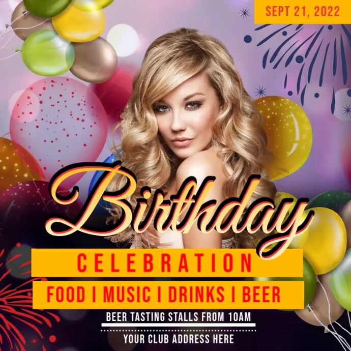 Birthday Template | PosterMyWall