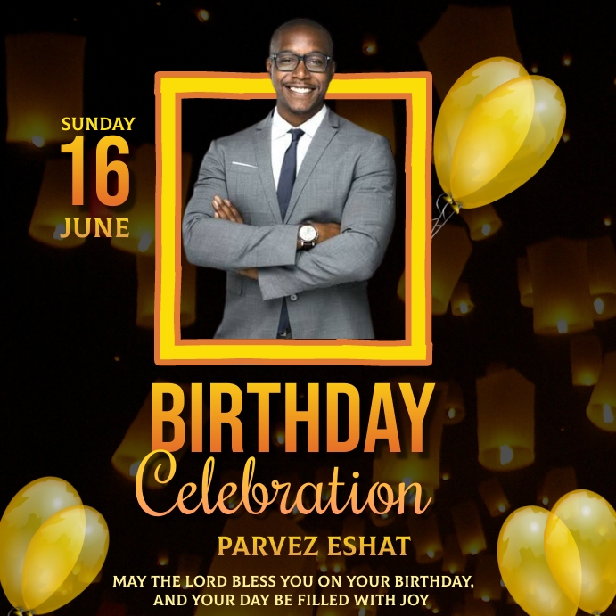 BIRTHDAY Template | PosterMyWall