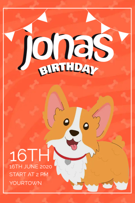 Birthday Dog Design Template | PosterMyWall