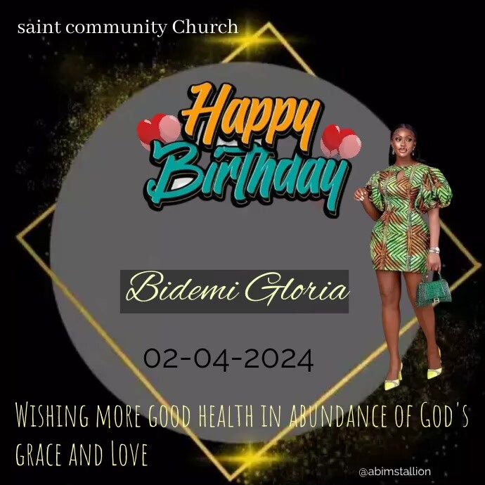 Birthday editable template | PosterMyWall