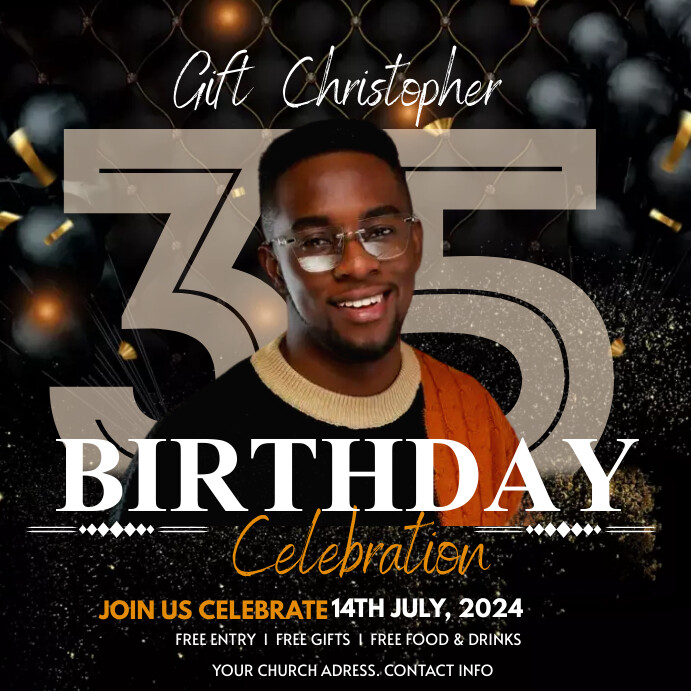 Birthday event flyer template | PosterMyWall