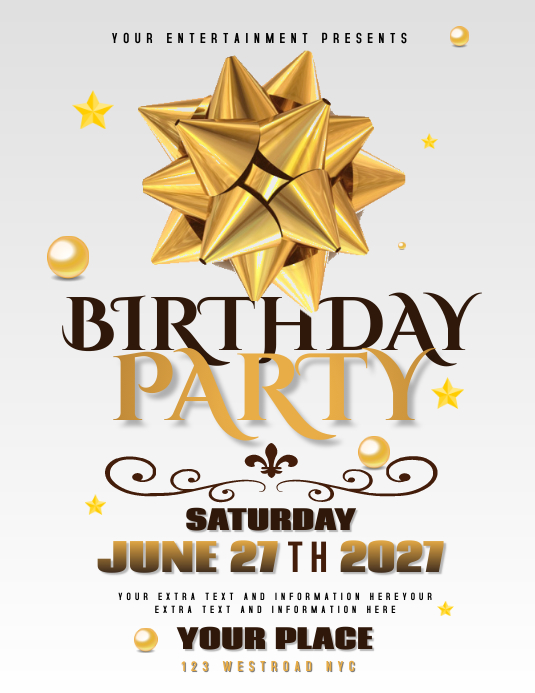 BIRTHDAY EVENT Flyer Template | PosterMyWall