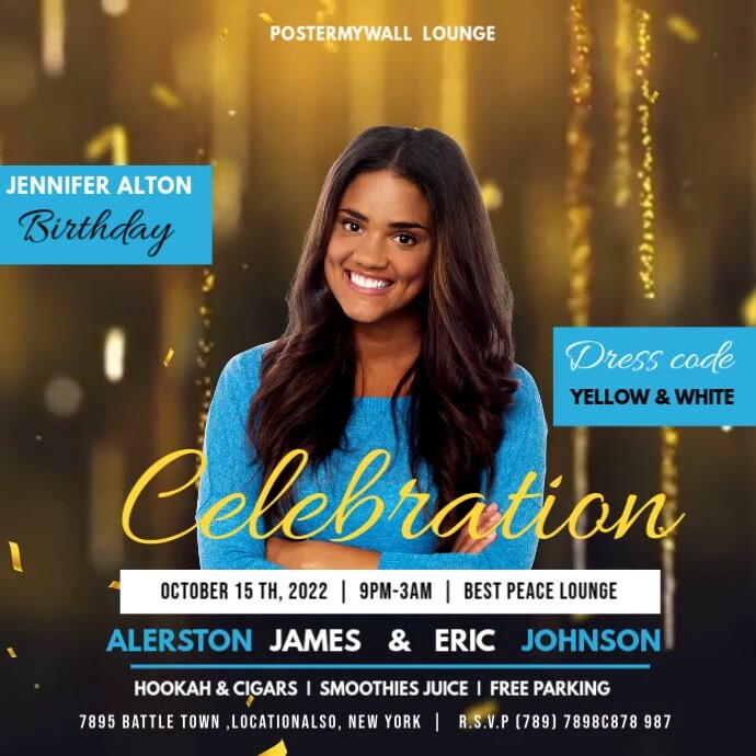 birthday event Instagram post Template | PosterMyWall