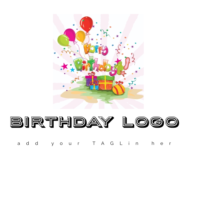 Modèle birthday event logo birthday logo bran day | PosterMyWall