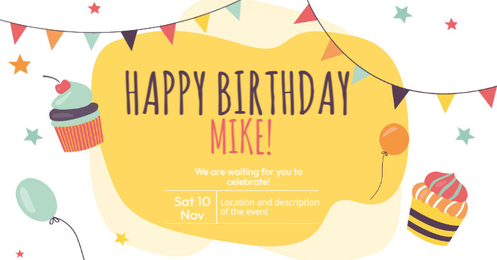 Birthday Event Party Template | PosterMyWall