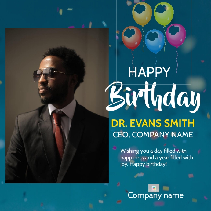 Copy of Birthday flair template | PosterMyWall