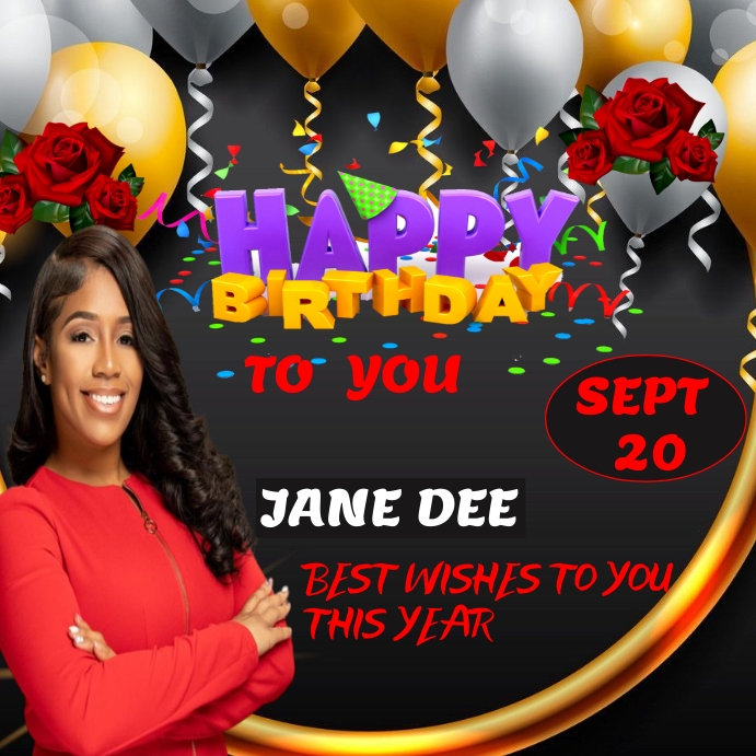 Plantilla de birthday flier | PosterMyWall