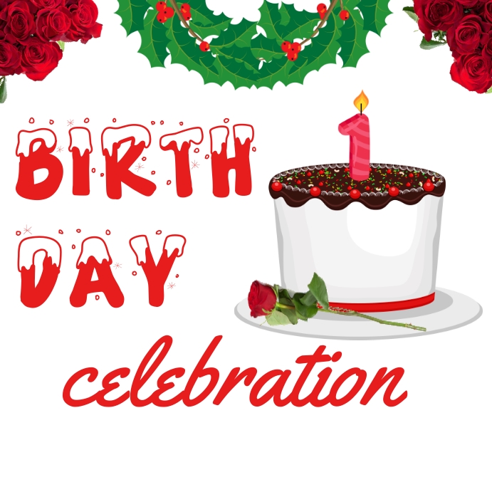 Birthday flower design Template | PosterMyWall