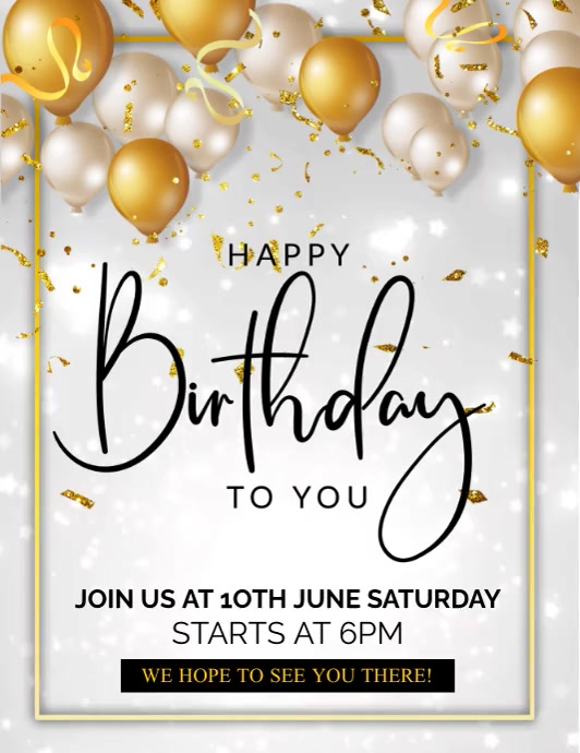 birthday flyer (1) Template | PosterMyWall