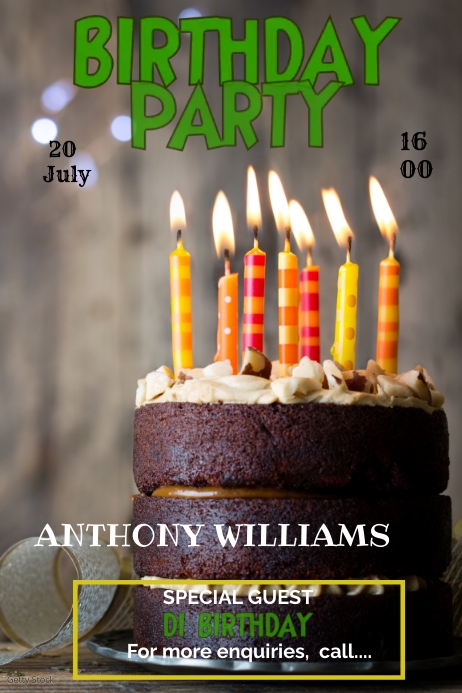 Birthday flyer (37) Template | PosterMyWall