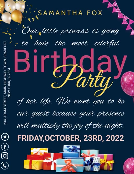 Copy of Birthday Flyer | PosterMyWall