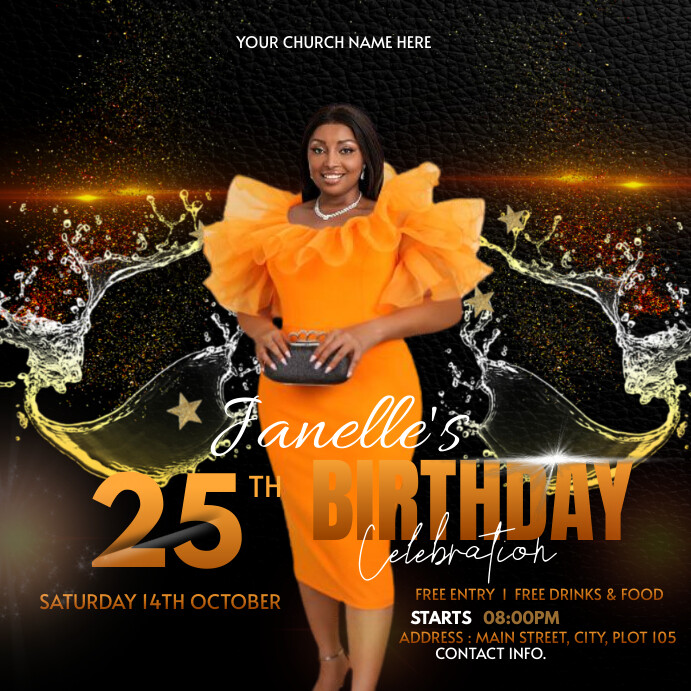Birthday flyer design template | PosterMyWall