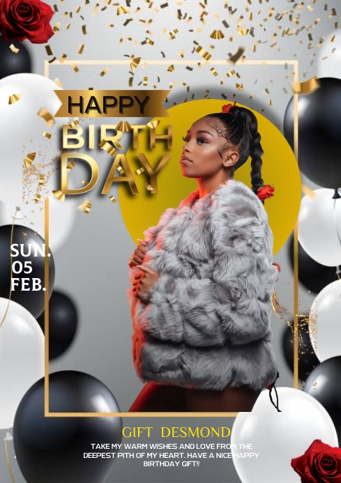Birthday flyer Template | PosterMyWall