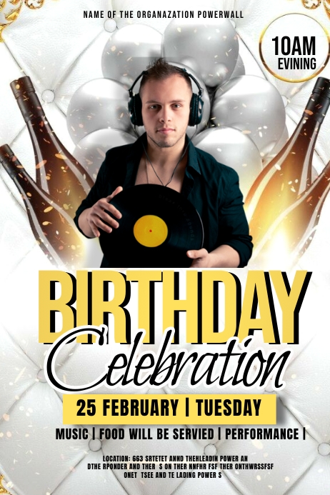 birthday flyer Template | PosterMyWall