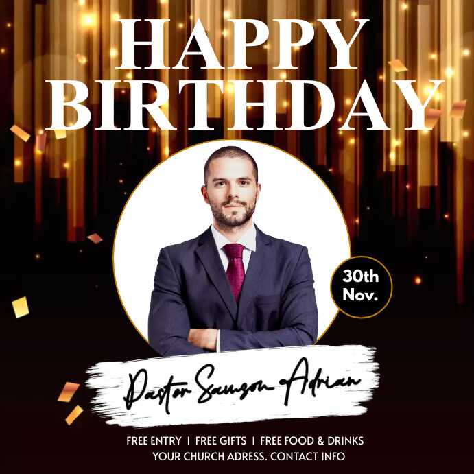 Birthday flyer design template | PosterMyWall