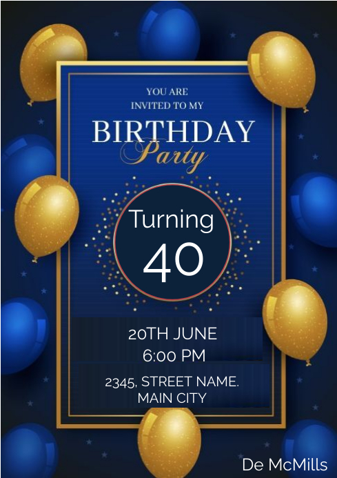 Birthday flyer Template | PosterMyWall