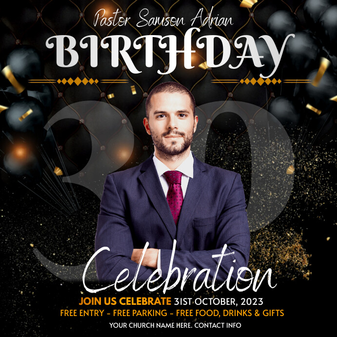 Birthday flyer design template | PosterMyWall