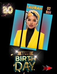 First Birthday Flyer ADS Template | PosterMyWall