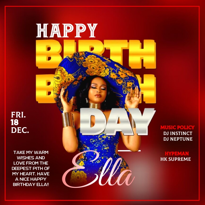 Copy of Birthday flyer | PosterMyWall