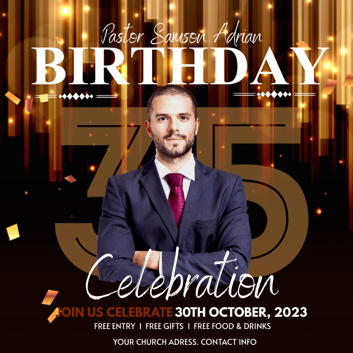 Copy of Birthday flyer design template | PosterMyWall
