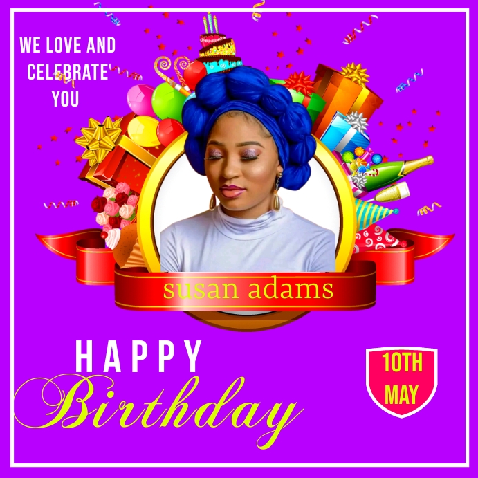 Copy of birthday flyer template (13) | PosterMyWall