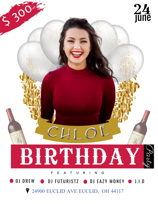 Copy of birthday flyer template (4) | PosterMyWall