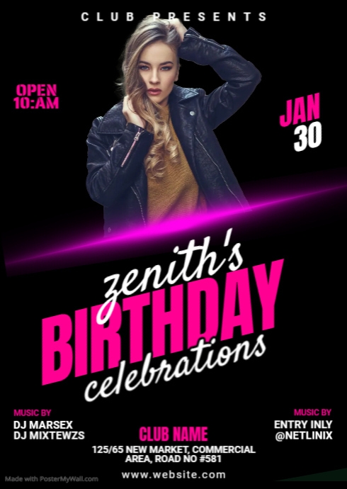 Birthday Flyer Template | PosterMyWall