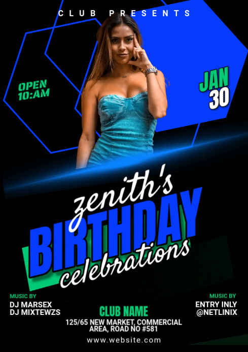 Birthday Flyer Template | PosterMyWall