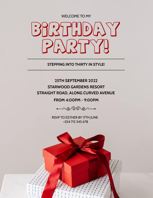 Copy of birthday flyer template | PosterMyWall