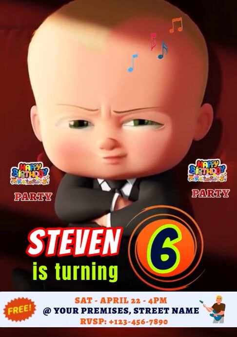 Birthday Flyer video Template | PosterMyWall