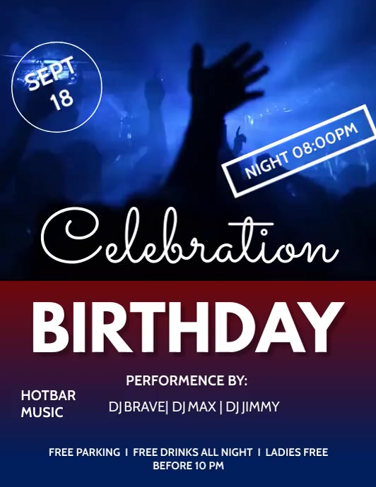 Birthday Flyers Template | PosterMyWall