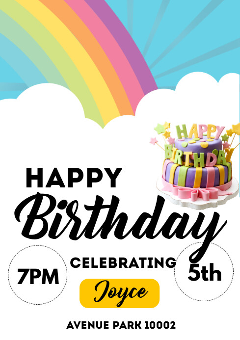 Birthday Flyers Template | PosterMyWall