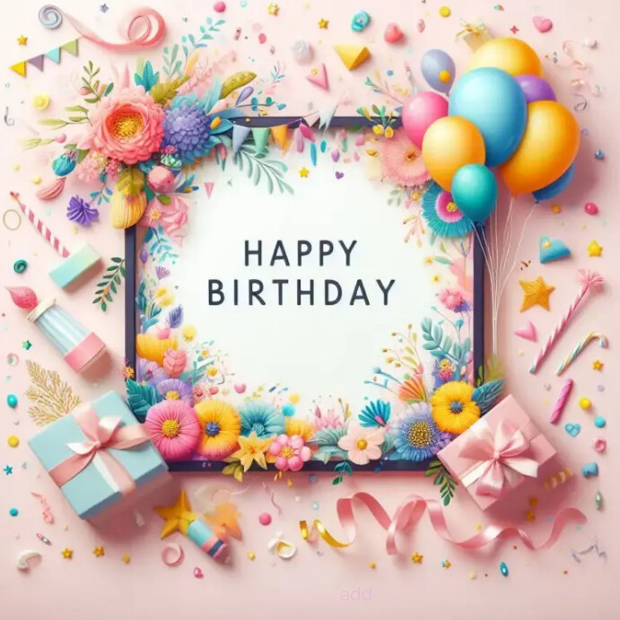 Salinan Birthday Frame | PosterMyWall