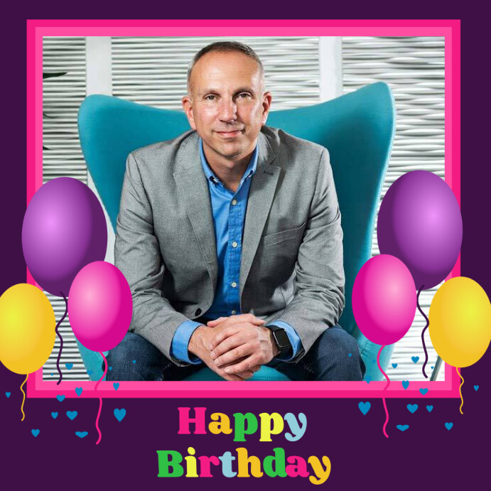 Birthday frame TEMPLATE | PosterMyWall