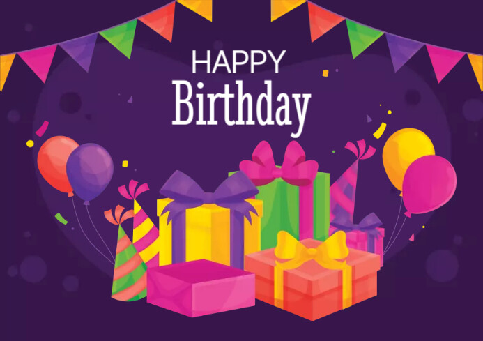 Birthday Greeting Card Template | PosterMyWall