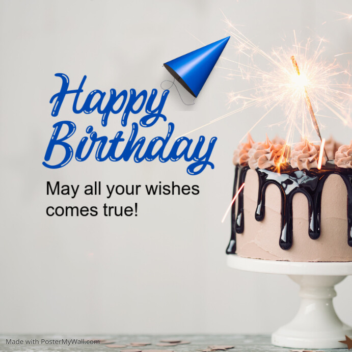 Birthday greeting Template | PosterMyWall