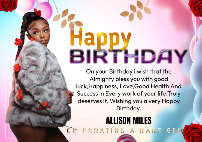Birthday greetings Template | PosterMyWall