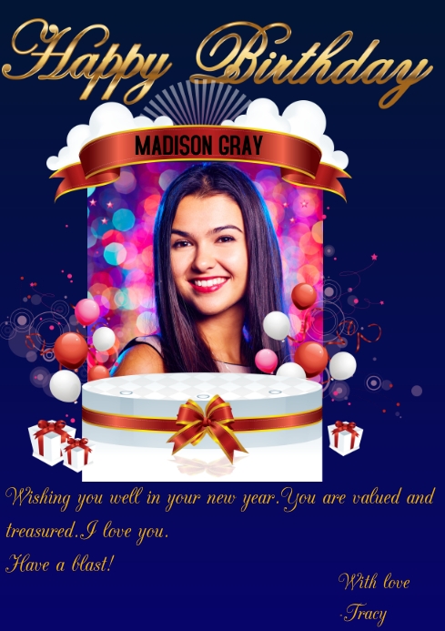 BIRTHDAY GREETINGS Template | PosterMyWall