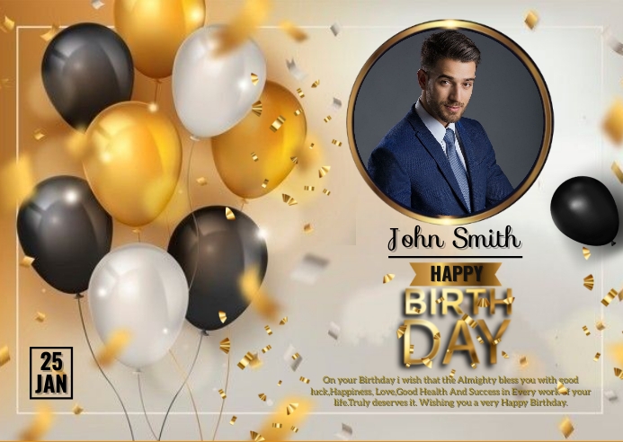 Birthday greetings Template | PosterMyWall
