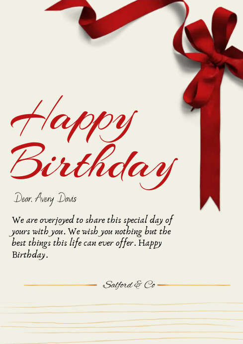 Birthday Greetings Template | PosterMyWall