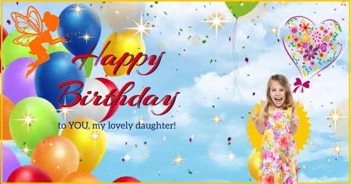 Birthday greetings video template | PosterMyWall