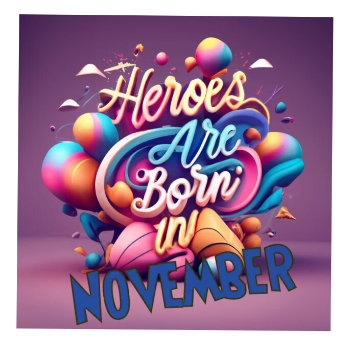 Birthday/Hero poster Template | PosterMyWall