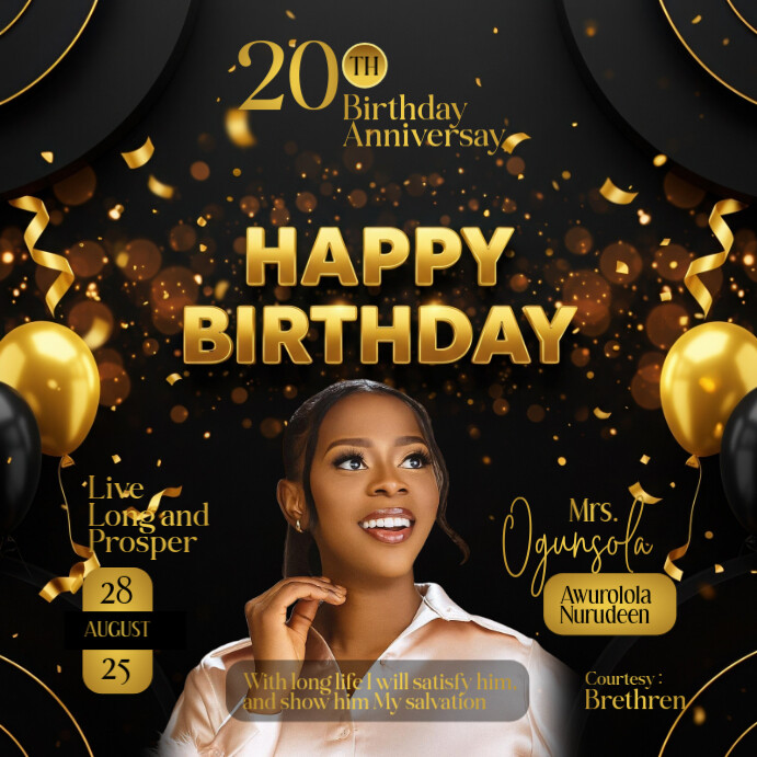 Copy of Birthday Instagram post | PosterMyWall