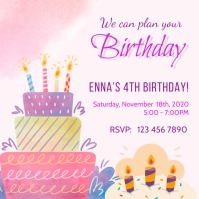 Kids Birthday Party Social Media Post Template | PosterMyWall
