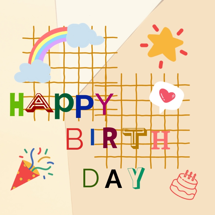 Copy of Birthday Instagram post template. | PosterMyWall