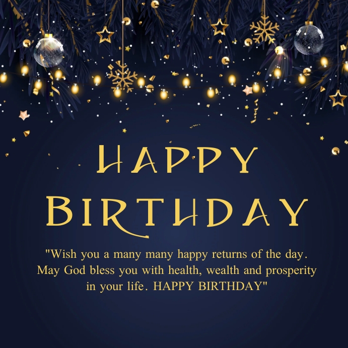 Birthday Instagram post template. | PosterMyWall